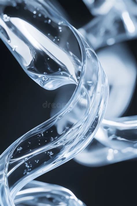 Abstract Fluid Motion Liquid Spiral Dynamic Flow Transparency