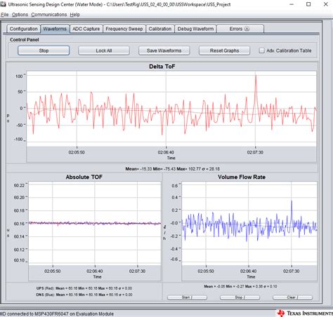 evm430 fr6047 ufm specific to propagation through thin wall msp low