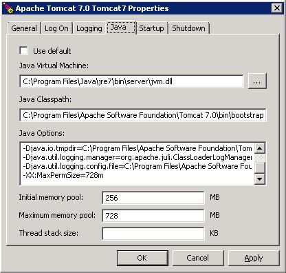 Java Out Of Memory Heap Space With Tomcat Service Stack Overflow