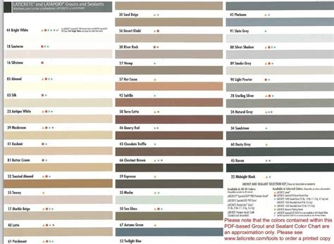 Grout Stain Color Chart The Best Options For Saltillo Tile Grout
