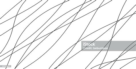 손으로 그린 선 추상 패턴 웨이브 간단한 원활하고 매끄러운 패턴 웹 디자인 인사말 카드 섬유 기술 배경 Eps 10 벡터 일러스트레이션 곡선에 대한 스톡 벡터 아트 및 기타