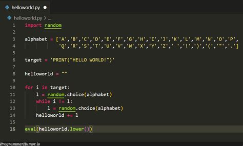 FinallyFiguredOutHowToPrintHelloWorld ProgrammerHumor Io