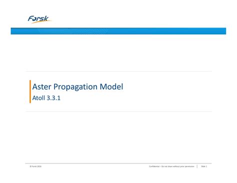 Aster Propagation Model Atoll 331 Overview Aster Propagation Model Atoll 331 Overview