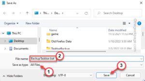 How To Backup And Restore Pinned Items On Taskbar In Windows 11