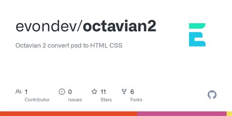GitHub Evondev Octavian2 Octavian 2 Convert Psd To HTML CSS