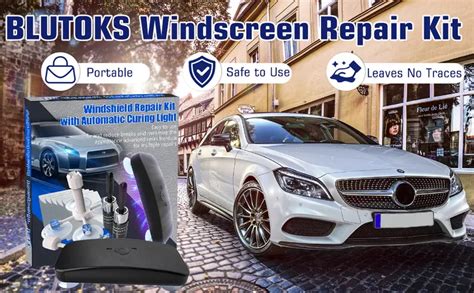 윈드 실드 수리 키트 업그레이드 된 윈드 실드 칩 수리 키트 2 팩 유리 수리 키트 창 균열 수리 키트 유리 Temu