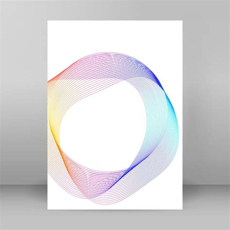 소프트 레인보우 색상 선형 배경 디자인 요소 Poligonal 라인 Guilloche 지폐 졸업장 및 인증서 템플릿 벡터 그림