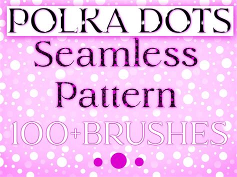 100 Seamless Procreate Repeat Pattern Brushes Polka Dot Spots Dots Geometrical Shapes