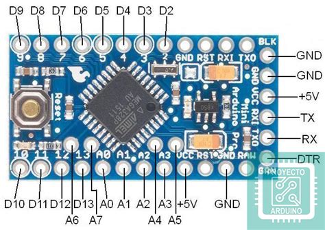 arduino pro mini descripción pines arduino mini proyectos de arduino