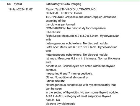 Colloid Cysts On Thyroid Ultrasound Rhashimotos
