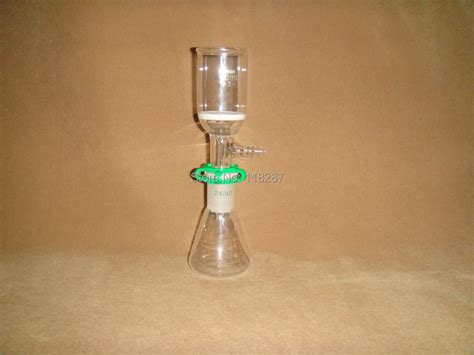 ML Filtration Set Erlenmeyer Flask Filter Funnel Lab Glassware Set Lab Filtration Kit In