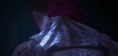 Vis Back Tattoos League Of Legends Vi League Of Legends Concept Art Characters