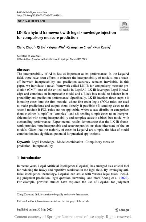 Lk Ib A Hybrid Framework With Legal Knowledge Injection For Compulsory
