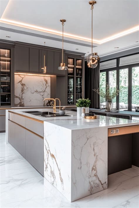 45 Dreamy High End Kitchen Island Ideas Elegant Kitchen Design