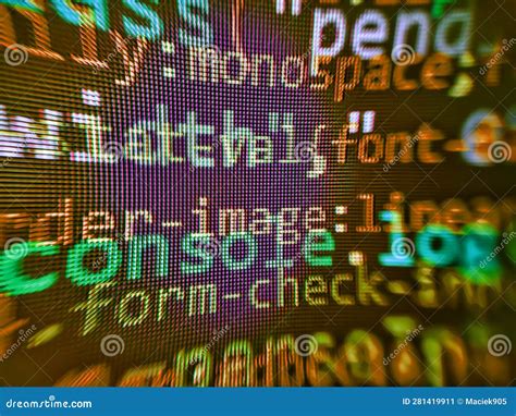 Program Development Concept Modern Technology Digital Computer Program Source Code Background