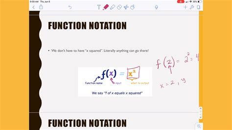 Function Notation And Evaluating Functions Youtube