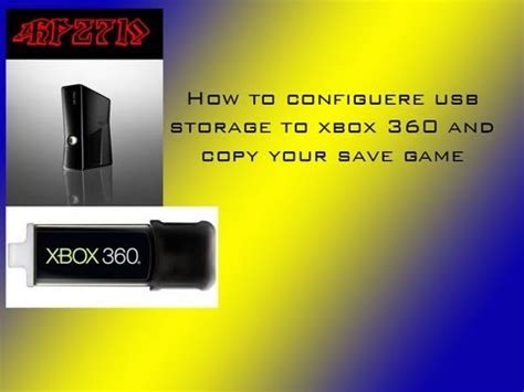 How To Configure Usb Storage To Xbox And Copy Your Save Game YouTube