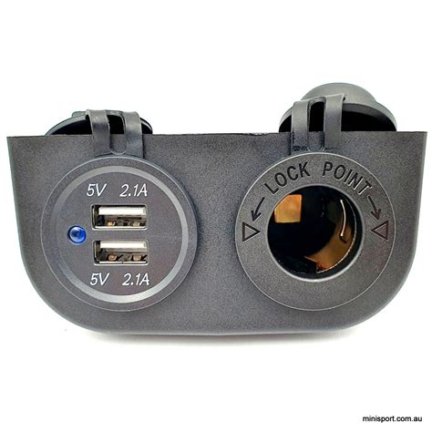 Universal Double Usb And Power Socket Minisport