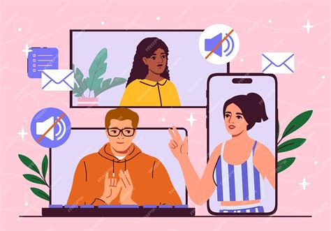 Premium Vector Sign Language Translation Deaf Man And Woman Communicate Using Sign Interpreter