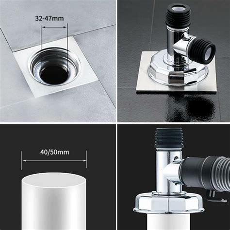 배수관 바닥 배수관 커넥터 도장 배출 호스 연결 헤드 세탁기 배수관 바닥 배수관 커넥터 가정용품