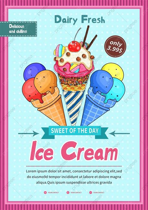 Retro Ice Cream Propaganda Advertising Template Template Download On Pngtree Ice Cream Ice