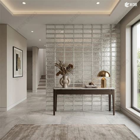 Mcs Gb 101 Decorative Glass Brick For Light Diffusing Walls And Partit