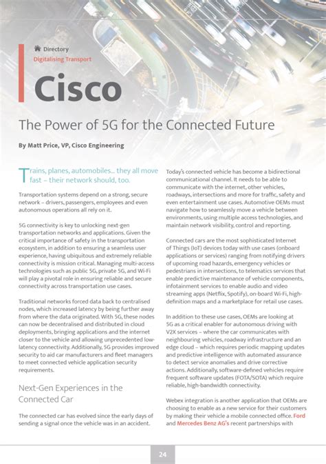 Cisco The Power Of 5g For The Connected Future