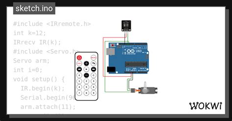 Activity 3operating Servo Motor With Irremote Wokwi Esp32 Stm32
