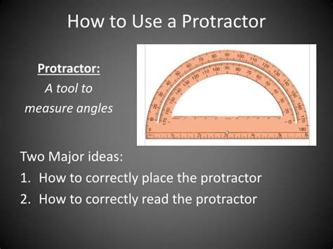 PPT How To Use A Protractor PowerPoint Presentation Free Download ID