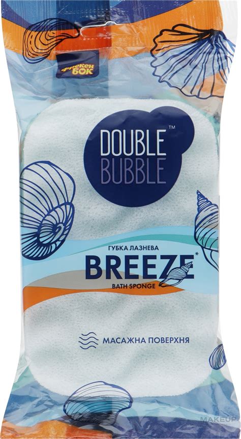 Губка банная с массажной поверхностью Бриз бело мятная Фрекен Бок купить по лучшей цене в