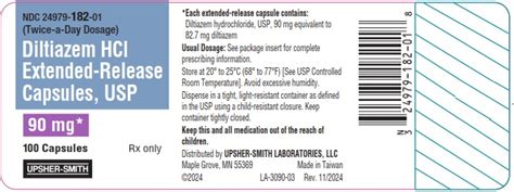 Diltiazem Package Insert Prescribing Information