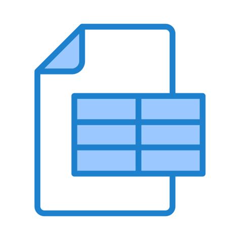 Spreadsheet Free Files And Folders Icons