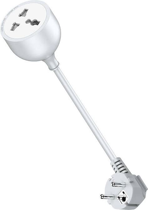 Ldnio Verlengsnoer Verlengkabel Meter Universeel Wit Bol