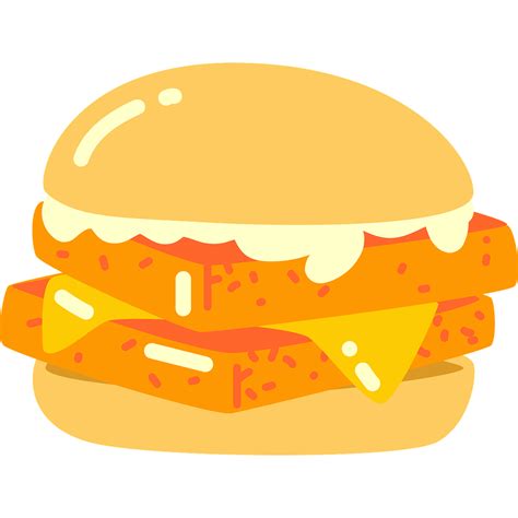 Download Chicken Burger Burger Food Royalty Free Stock Illustration