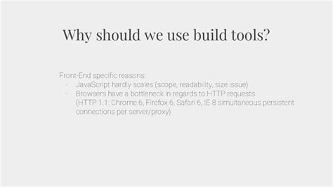 Front End Build Tools Webpack Speaker Deck