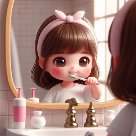 گالری تصاویر پروفایل بچه های بامزه در حال مسواک زدن