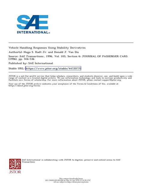Transfer Functions From The Bicycle Model 2dof Equations Of Motion