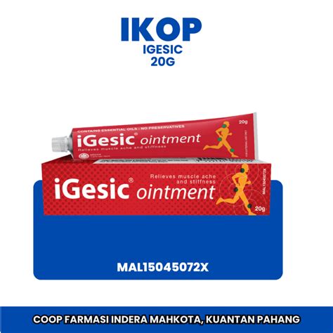 Ikop Igesic Ointment 20g Exp 012025 Shopee Malaysia