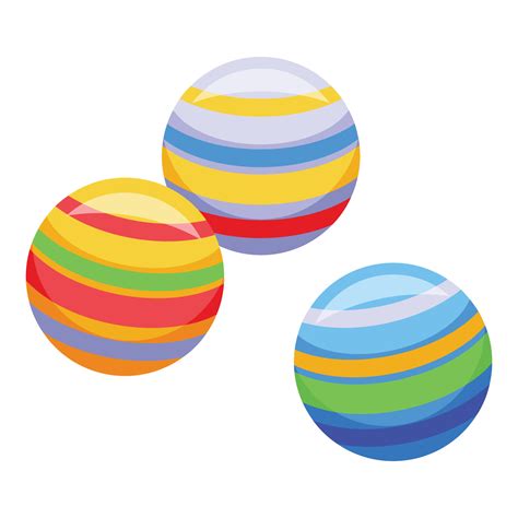 Christmas Candy Balls Icon Isometric Style 15688553 Vector Art At Vecteezy