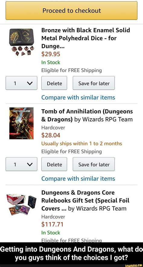 Getting Into Dungeons And Dragons What Do You Guys Think Of The Choices I Got Ifunny