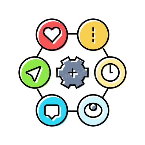 Usability Ux Ui Design Color Icon Vector Illustration Stock Illustration Illustration Of Icons