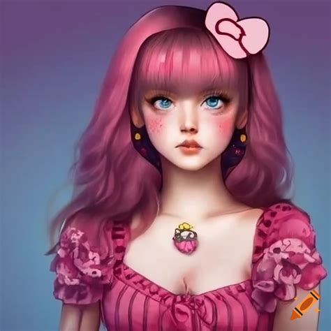 Hello Kitty Girl On Craiyon