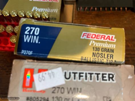 Federal Premium 270 Winchester 130 Grain Nosler Partition For Sale