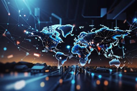 Premium Ai Image Technology Digital Data Network Connection And Cyber Security Concept