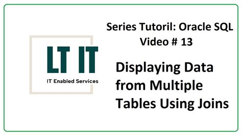 Oracle Sql Lesson 7 Part 2 Displaying Data From Multiple Tables Using Joins Youtube