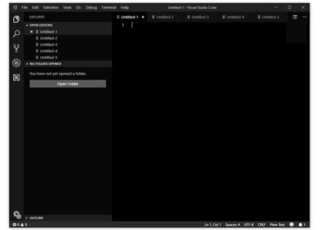 File Edit Selection View Go Debug Terminal Help Explorer Open Editors X