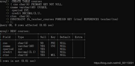实践：创建学生选课系统数据库和数据表 Csdn博客