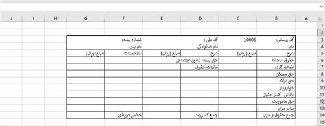 طراحی فیش حقوقی در اکسل اکسل لرن