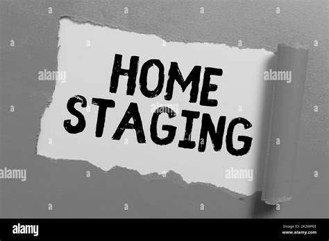 Text Caption Presenting Home Staging Word Written On Act Of Preparing