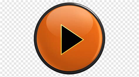 Button Computer Icons Arrow Play Game Orange Png PNGEgg
